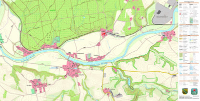 Podelwitz, Colditz, Stadt (1:10,000 scale) Map by Staatsbetrieb ...