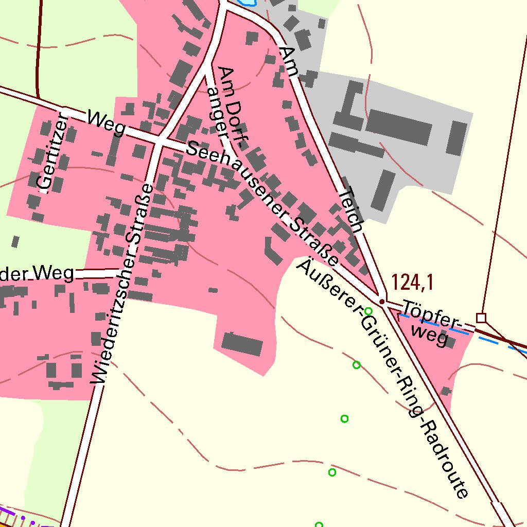 Podelwitz, Rackwitz (1:10,000 scale) Map by Staatsbetrieb ...