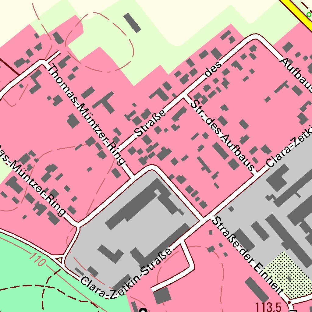 Püchau, Machern (1:10,000 scale) Map by Staatsbetrieb ...