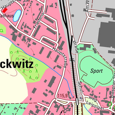Rackwitz, Rackwitz (1:10,000 scale) Map by Staatsbetrieb ...