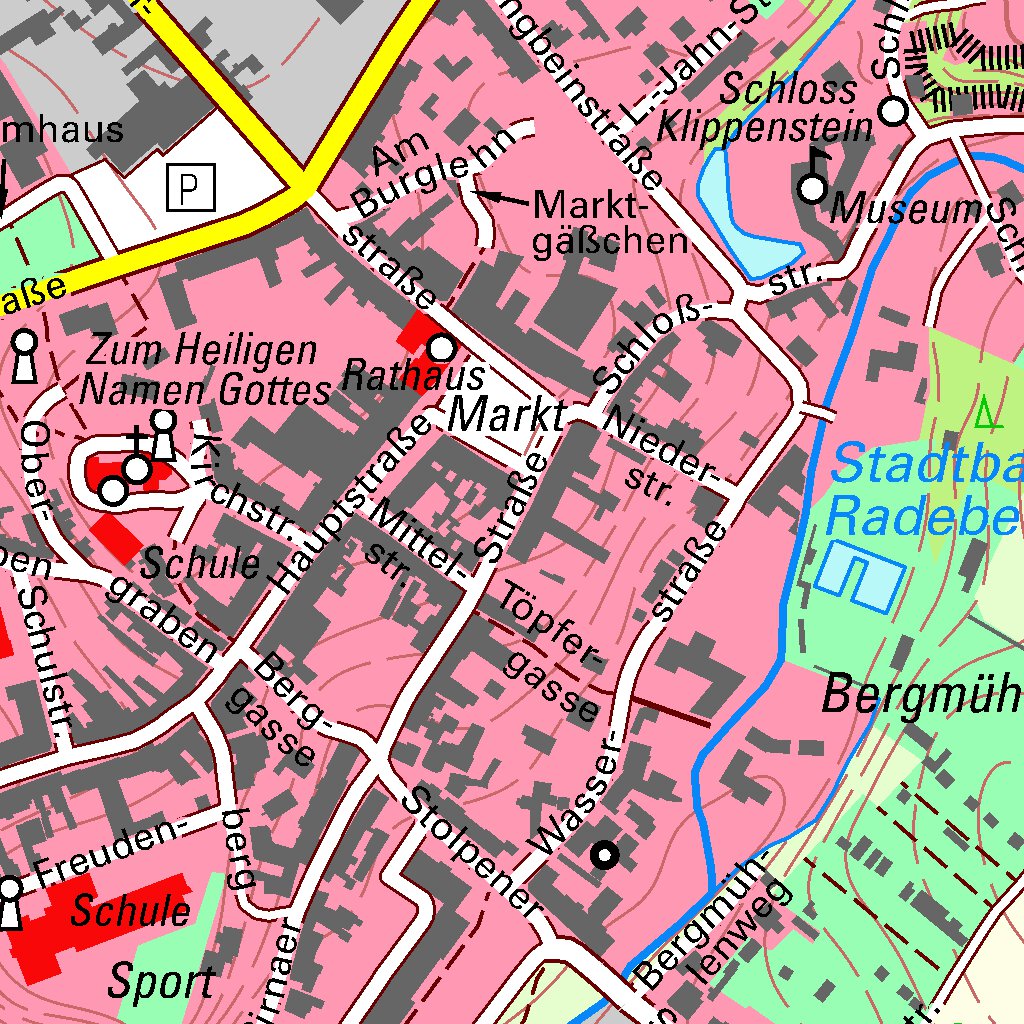 Radeberg, Radeberg, Stadt (1:10,000 scale) Map by Staatsbetrieb ...