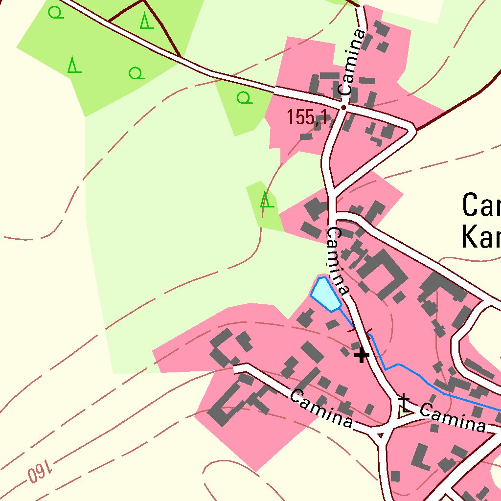 Radibor, Radibor (1:10,000 scale) Map by Staatsbetrieb ...
