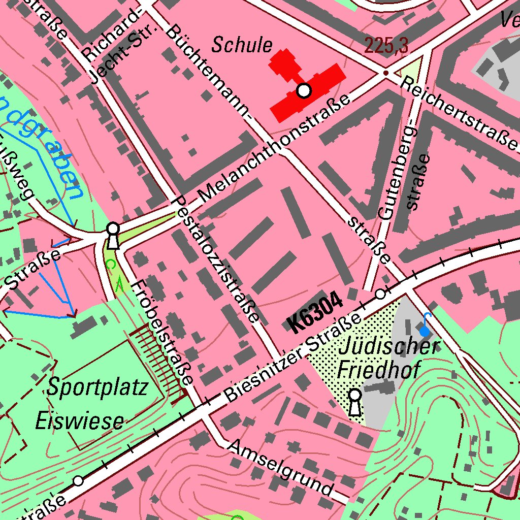 Rauschwalde, Görlitz, Stadt (1:10,000 scale) Map by Staatsbetrieb ...