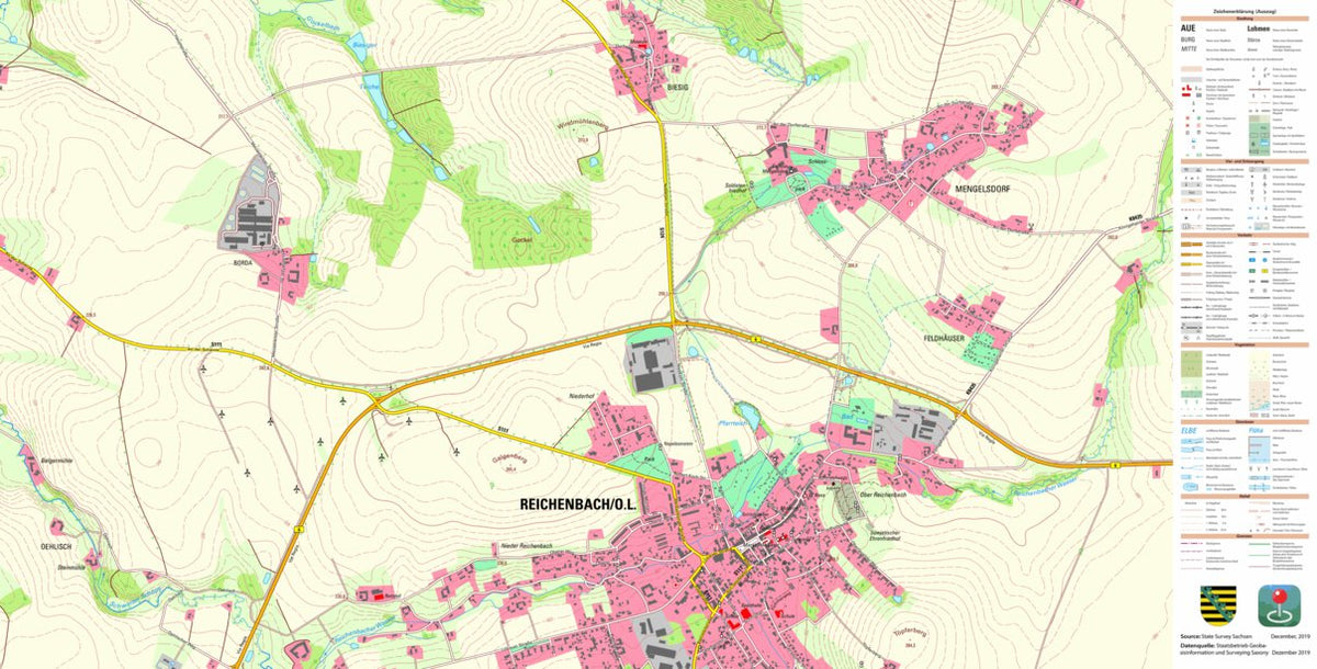 Reichenbach/O.L., Reichenbach/O.L., Stadt (1:10,000 scale) Map by ...