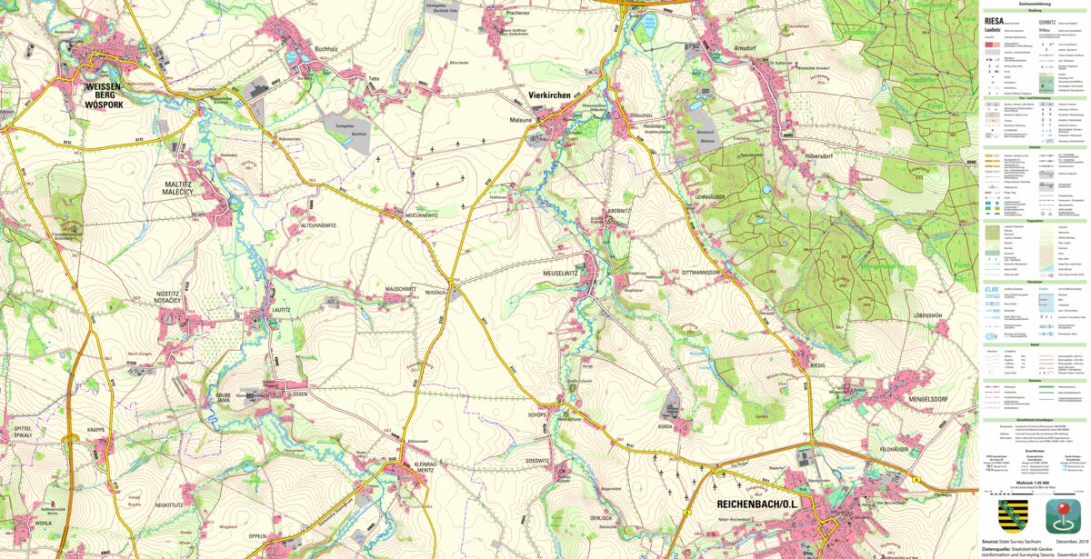 Reichenbach/O.L., Reichenbach/O.L., Stadt (1:25,000 scale) Map by ...