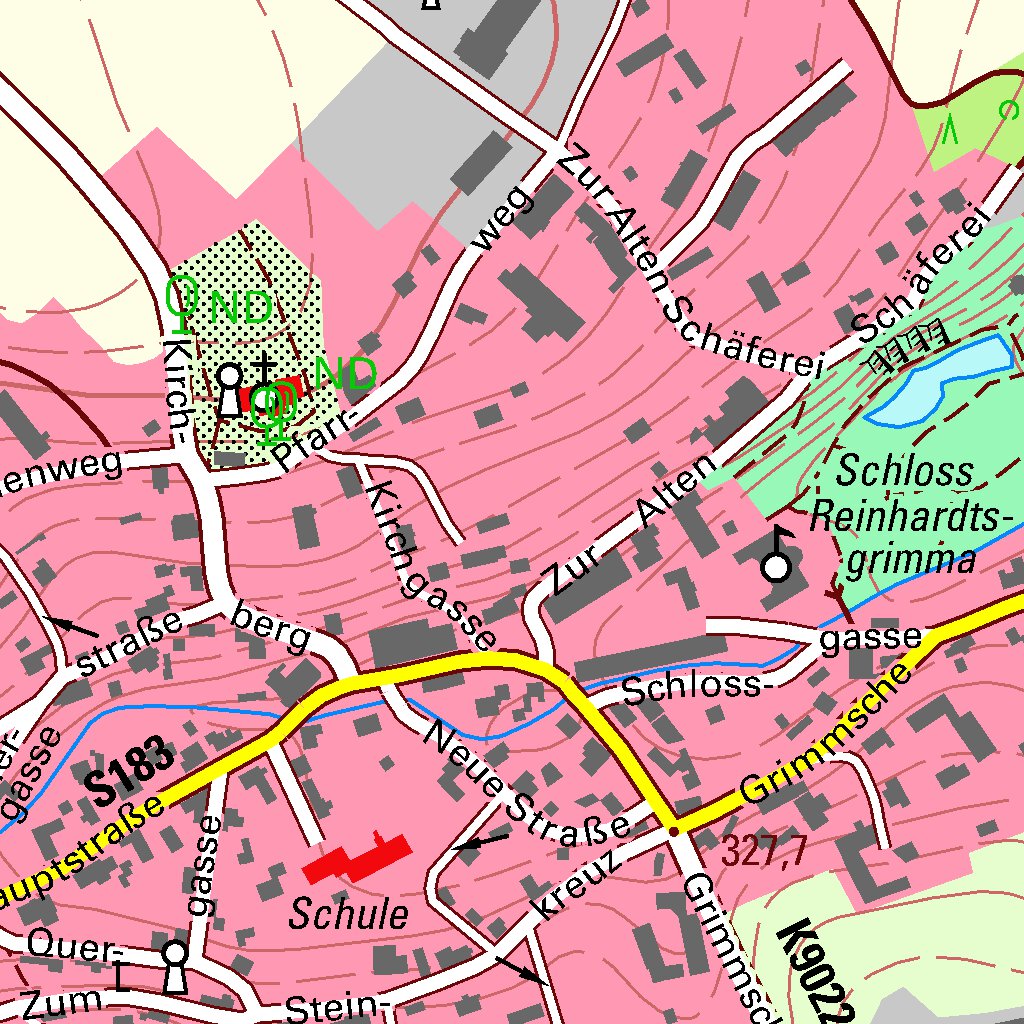 Reinhardtsgrimma, Glashütte, Stadt (1:10,000 scale) Map by ...
