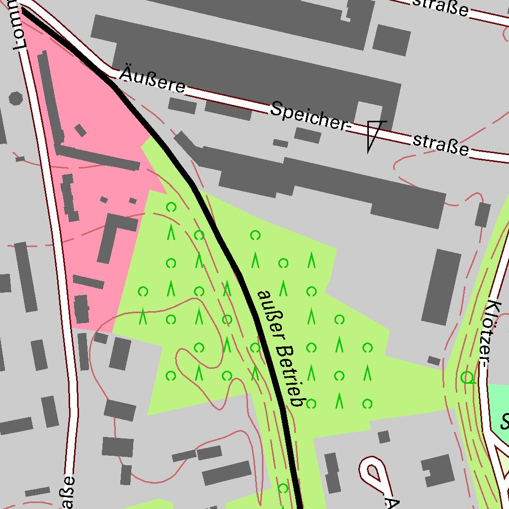 Riesa, Riesa, Stadt (1:10,000 scale) Map by Staatsbetrieb ...