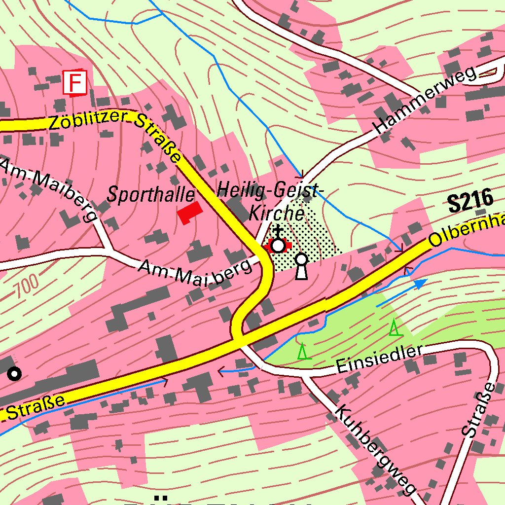 Rübenau, Marienberg, Stadt 1 (1:10,000 scale) Map by Staatsbetrieb ...