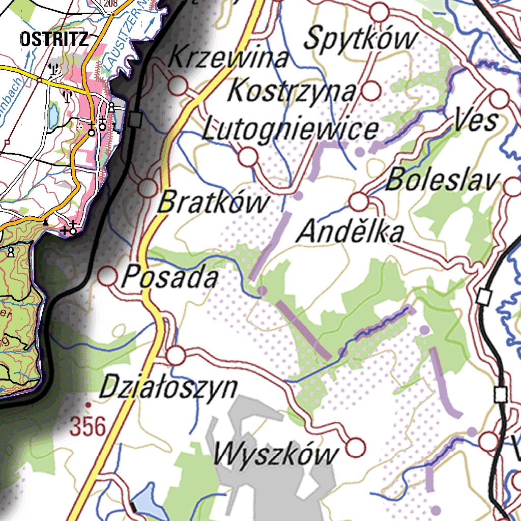 Rural District of Görlitz (1:100,000 scale) Map by Staatsbetrieb ...