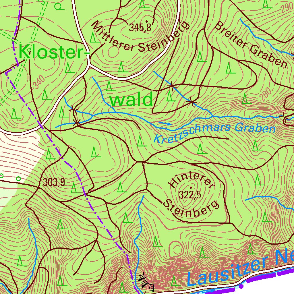 Schlegel, Zittau, Stadt (1:25,000 scale) Map by Staatsbetrieb ...