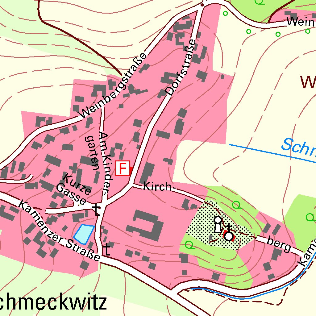 Schmeckwitz, Räckelwitz (1:10,000 scale) Map by Staatsbetrieb ...
