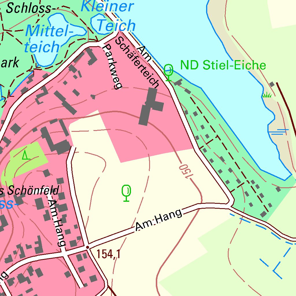 Schönfeld, Schönfeld (1:10,000 scale) Map by Staatsbetrieb ...
