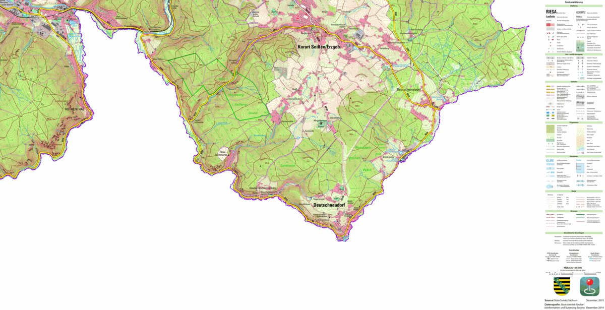 Seiffen/Erzgeb., Kurort, Seiffen/Erzgeb., Kurort (1:25,000 scale) Map ...