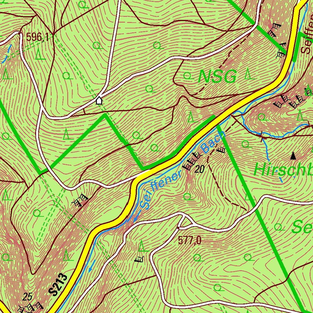 Seiffen/Erzgeb., Kurort, Seiffen/Erzgeb., Kurort (1:25,000 scale) Map ...