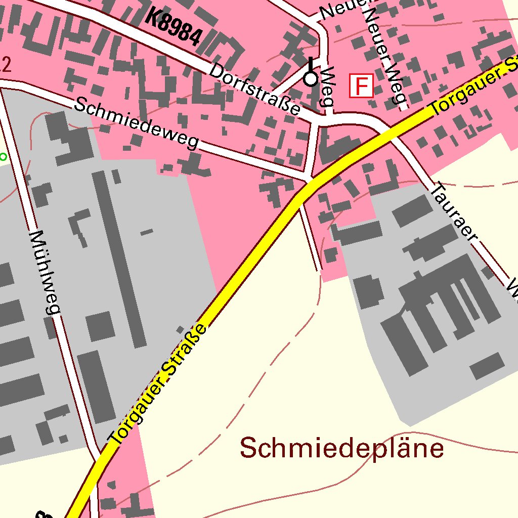 Staupitz, Torgau, Stadt 2 (1:10,000 scale) Map by Staatsbetrieb ...