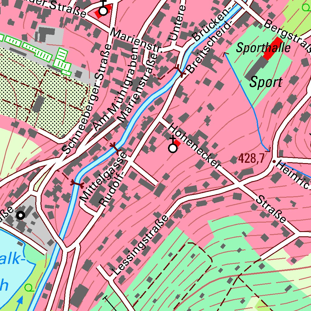 Stollberg/Erzgeb., Stollberg/Erzgeb., Stadt (1:10,000 scale) Map by ...