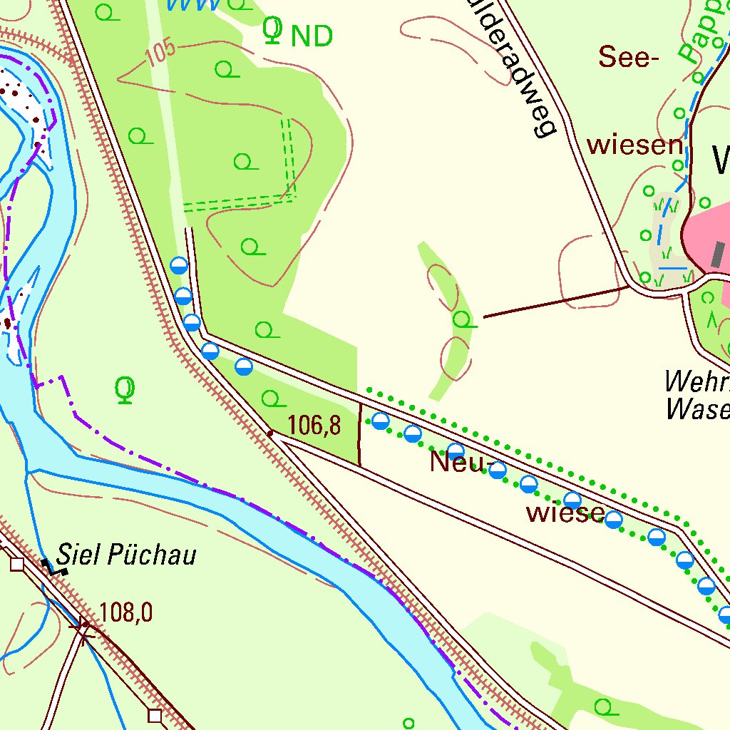 Thallwitz, Thallwitz (1:25,000 scale) Map by Staatsbetrieb ...