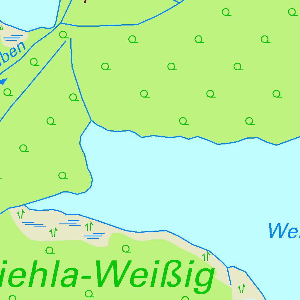 Weißig, Oßling (1:10,000 scale) Map by Staatsbetrieb ...