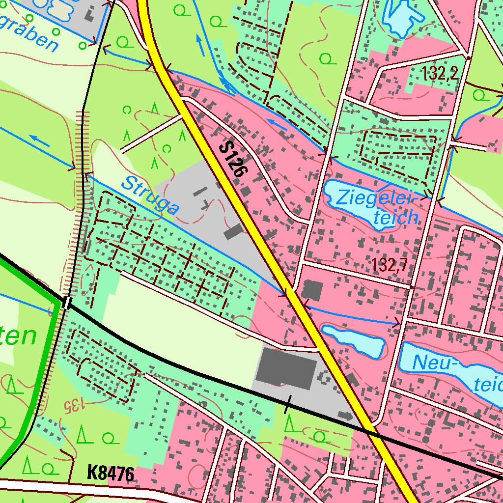 Weißwasser/O.L., Stadt, Weißwasser/O.L., Stadt (1:25,000 scale) Map by ...