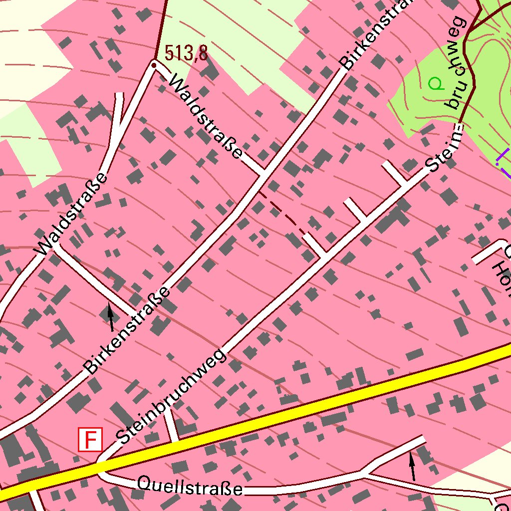 Werda, Werda (1:10,000 scale) Map by Staatsbetrieb Geobasisinformation ...