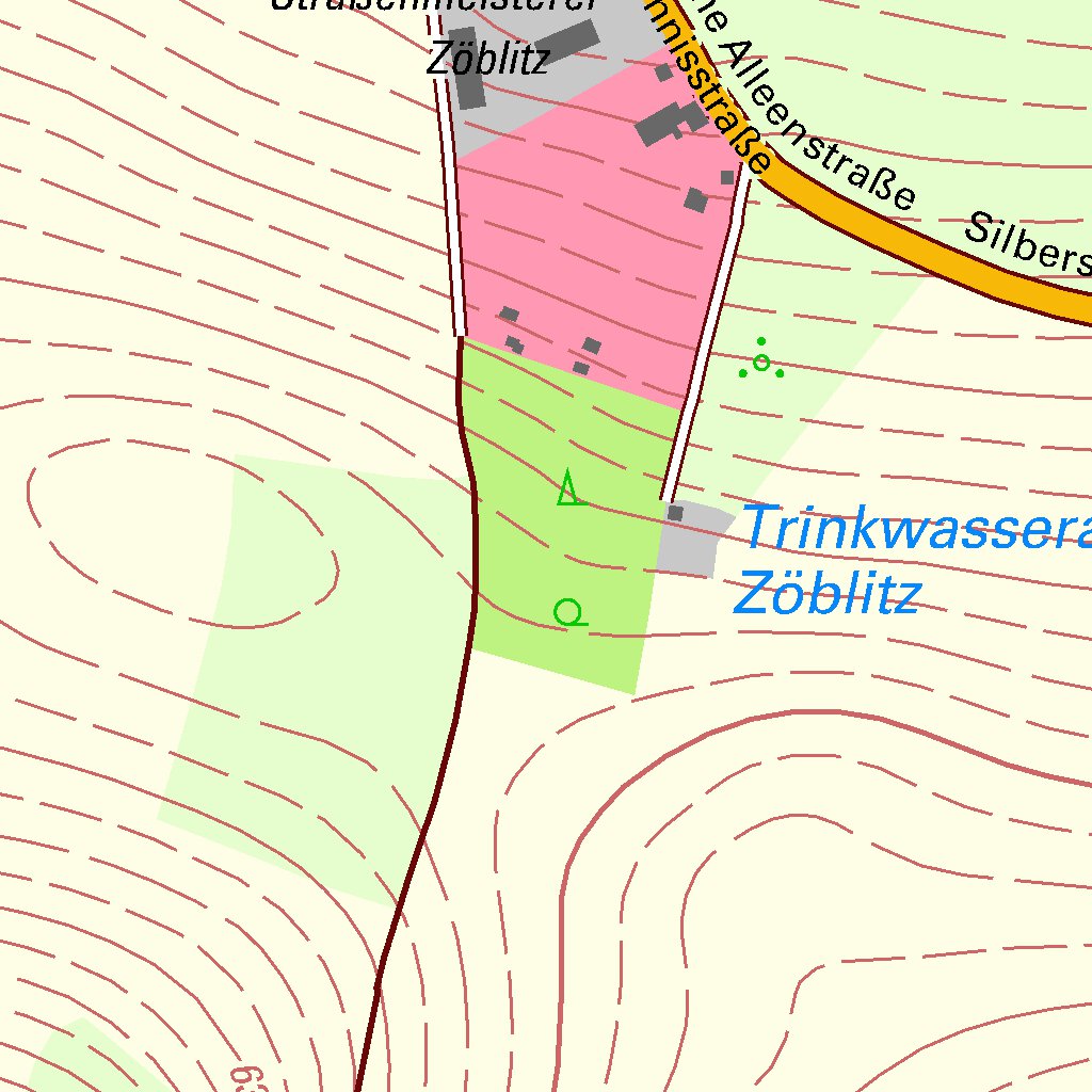 Zöblitz, Marienberg, Stadt (1:10,000 scale) Map by Staatsbetrieb ...