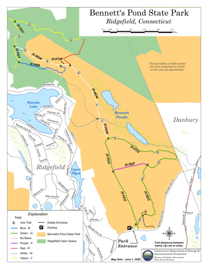 Bennett's Pond State Park Map by State of Connecticut DEEP | Avenza Maps
