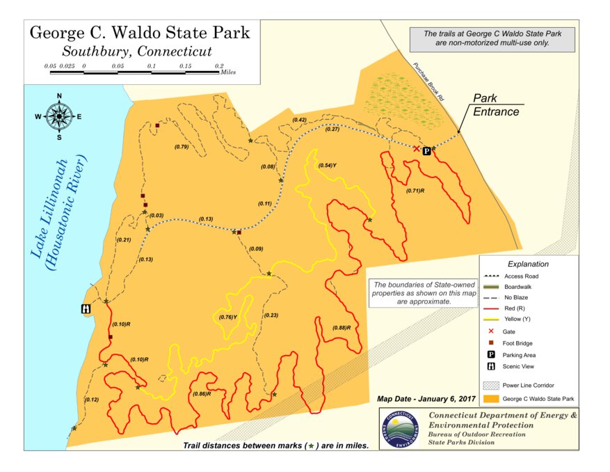 George Waldo State Park Map by State of Connecticut DEEP | Avenza Maps