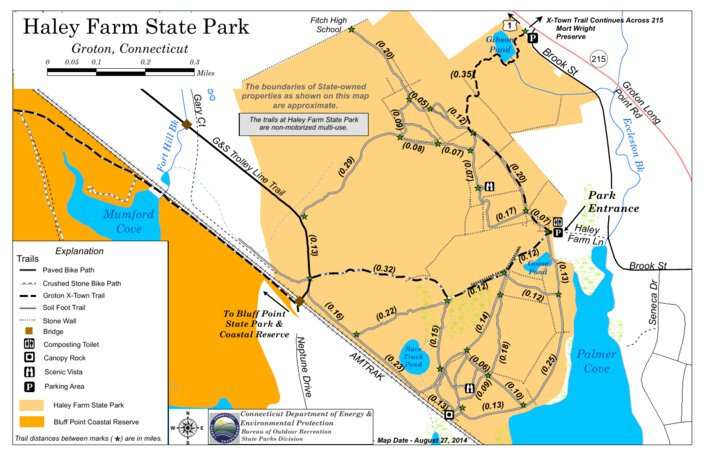 Haley Farm State Park Map by State of Connecticut DEEP | Avenza Maps