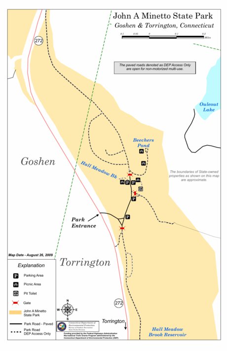 John A Minetto State Park Map by State of Connecticut DEEP | Avenza Maps