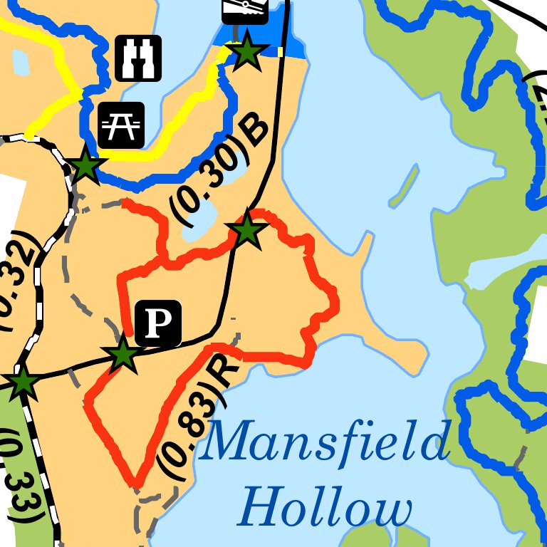 Mansfield Hollow State Park Map by State of Connecticut DEEP | Avenza Maps