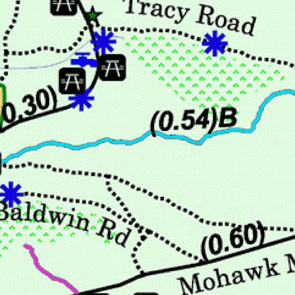 Mohawk Mountain State Park North (Summer) Map by State of Connecticut ...