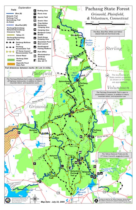 Pachaug State Forest Map by State of Connecticut DEEP | Avenza Maps