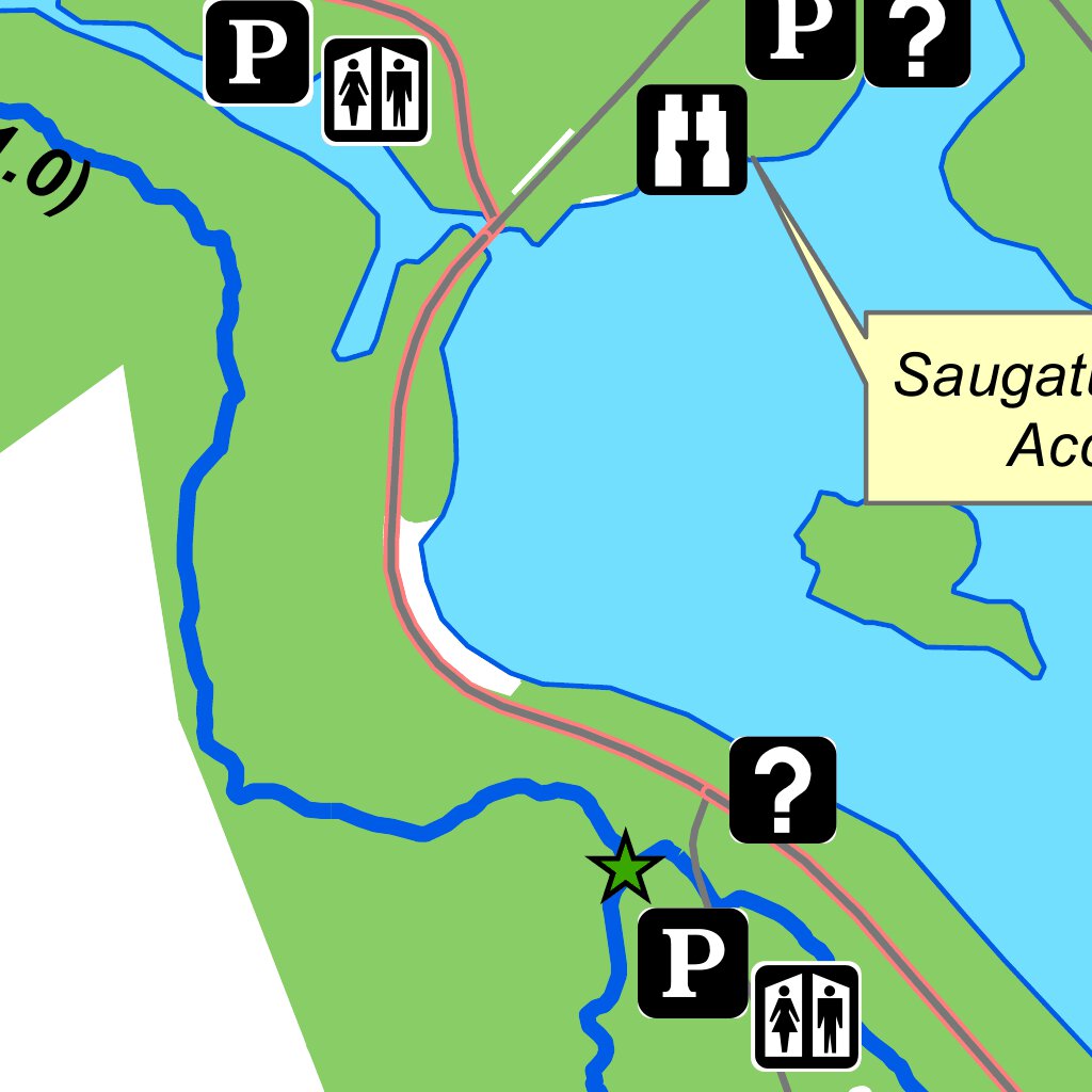 Saugatuck Reservoir Trail Map by State of Connecticut DEEP | Avenza Maps