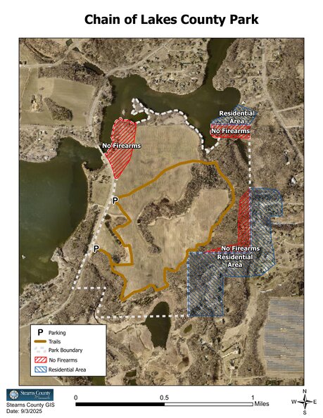Chain Of Lakes County Park Map by Stearns County, MN | Avenza Maps