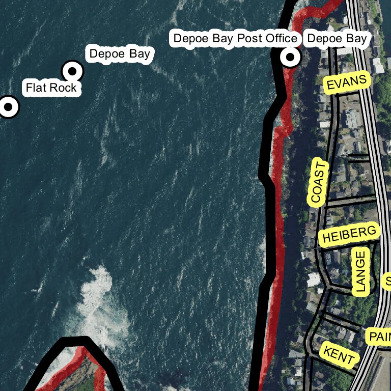 Depoe Bay, Oregon Map by Super See Services | Avenza Maps