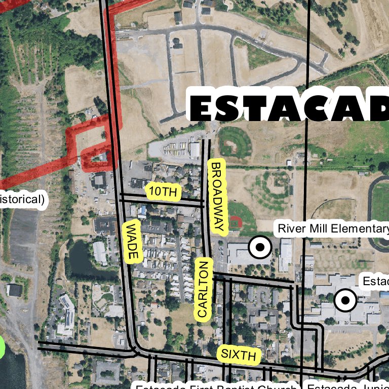 Estacada, Oregon Map by Super See Services | Avenza Maps