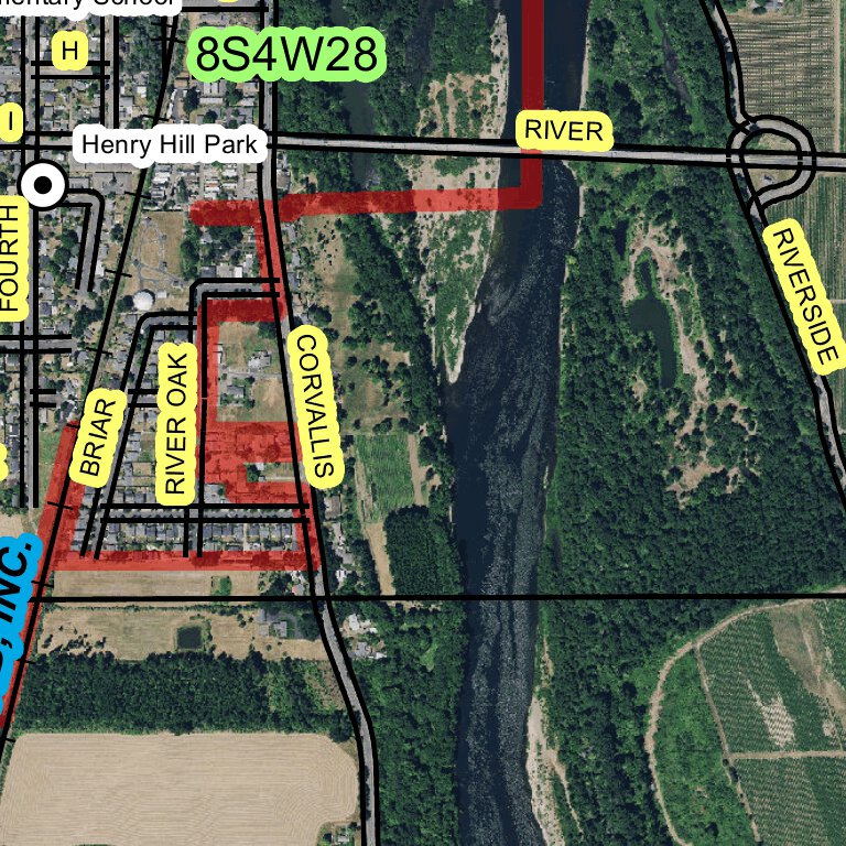Monmouth Independence, Oregon Map by Super See Services | Avenza Maps