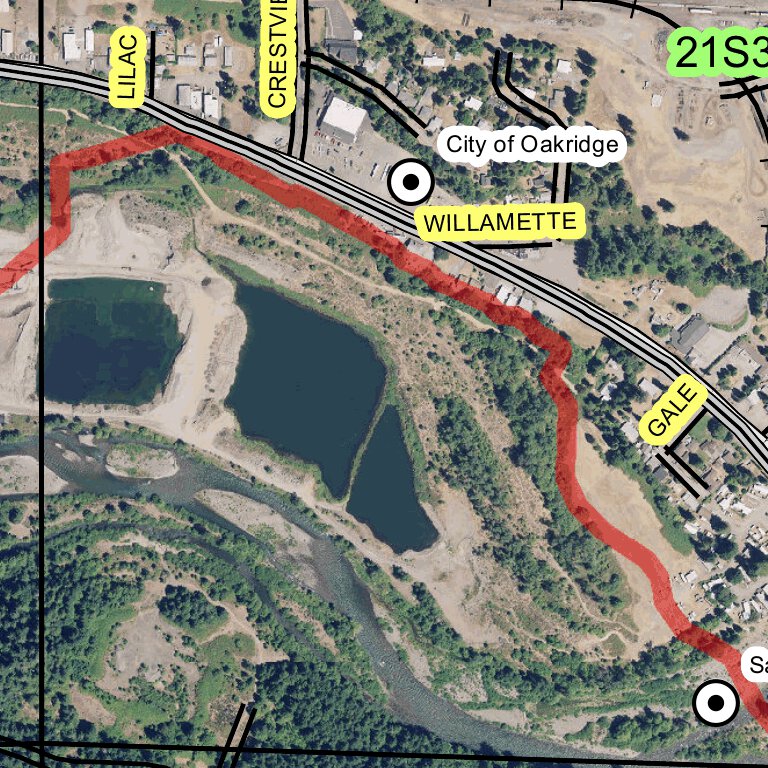 Oakridge, Oregon Map by Super See Services | Avenza Maps