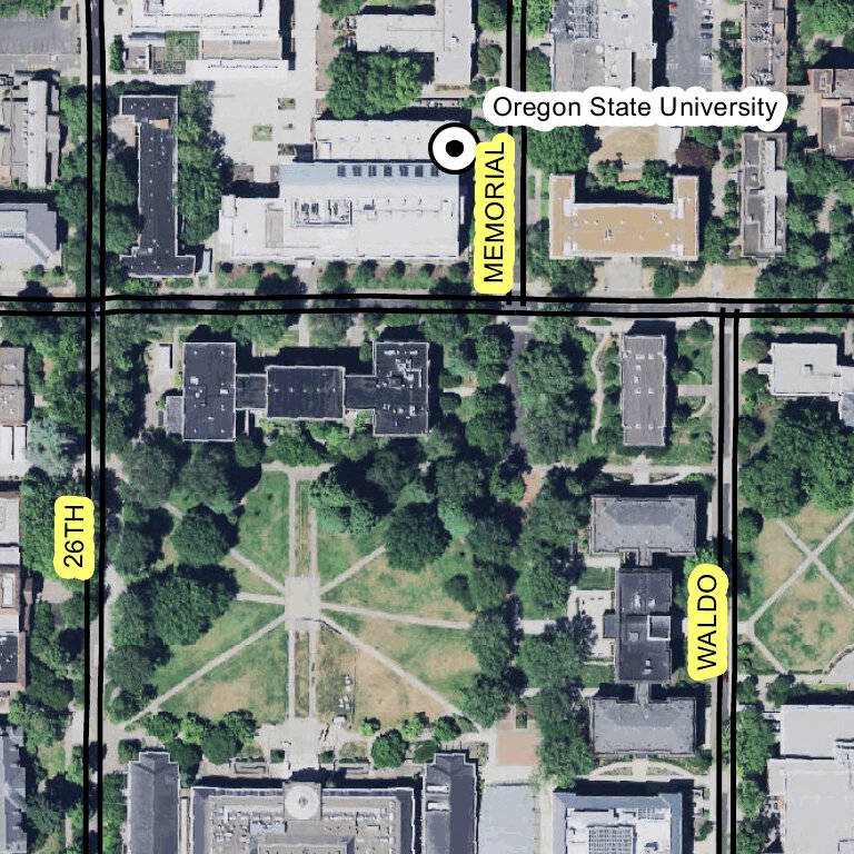 Oregon State University, Oregon Map by Super See Services | Avenza Maps