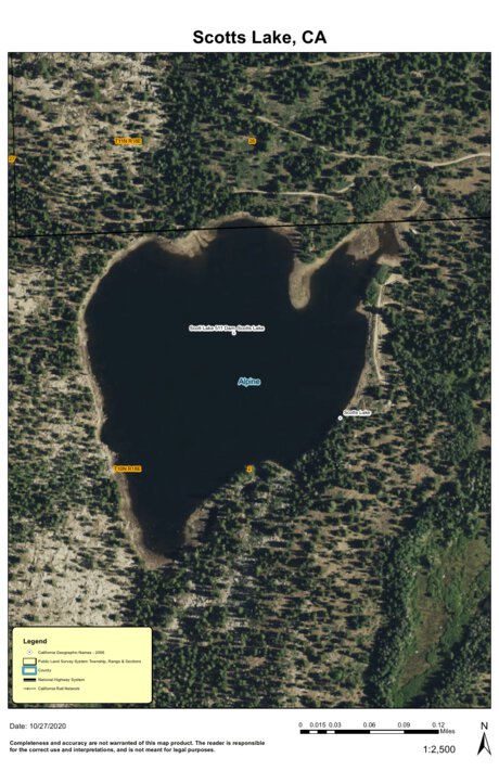 Scotts Lake, CA Map by Super See Services | Avenza Maps