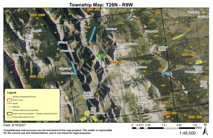 T26N R5W Perkins Ranch Map by Super See Services | Avenza Maps