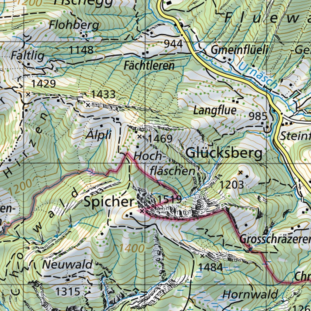 Appenzell, 1:50,000 Map by SwissTopo | Avenza Maps