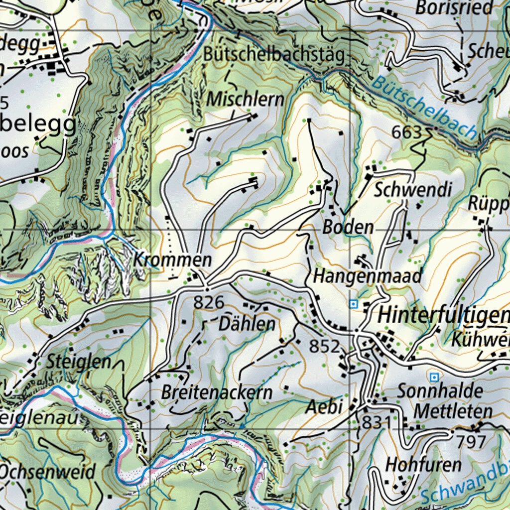 Bern, 1:50,000 Map by SwissTopo | Avenza Maps