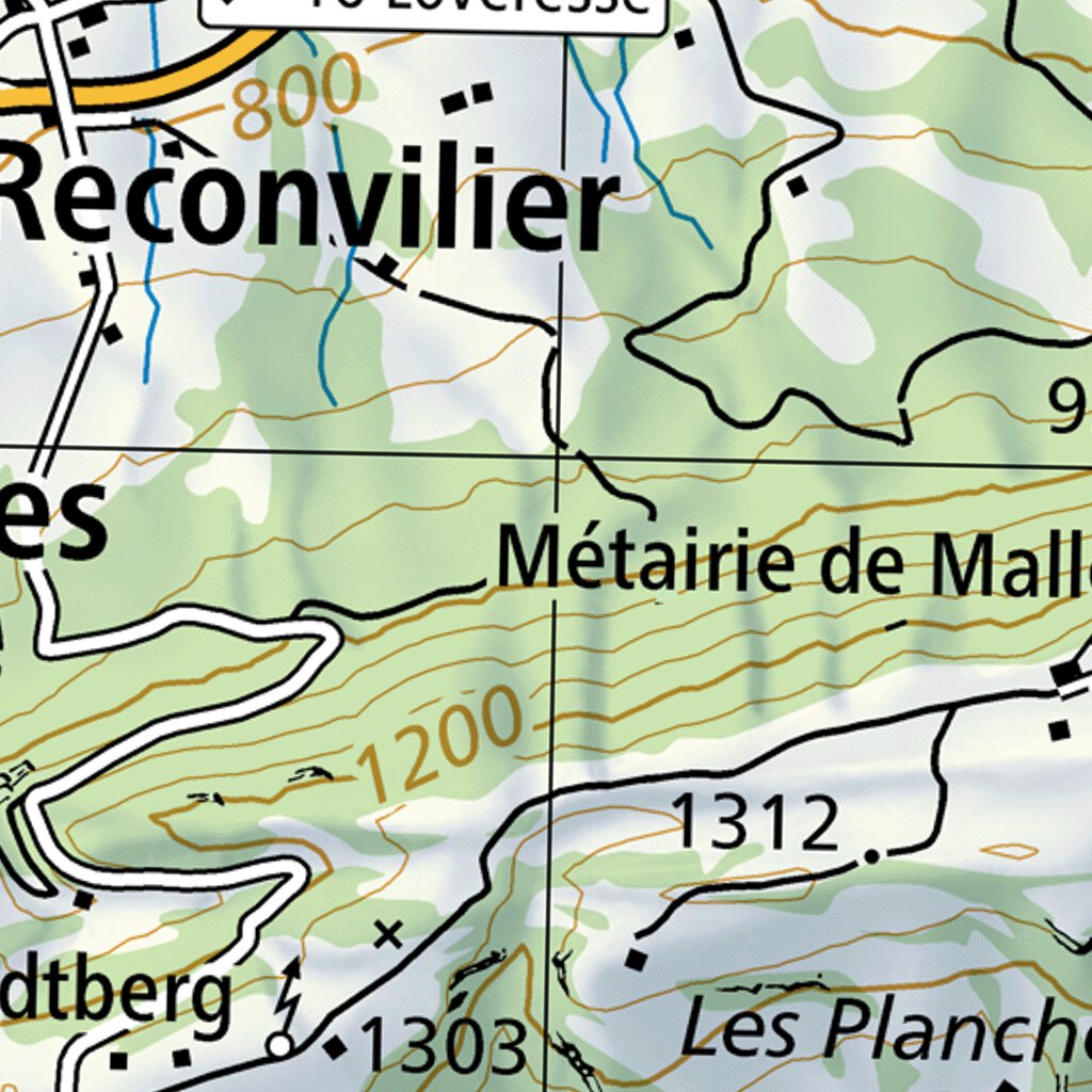 Biel / Bienne, 1:100,000 Map by SwissTopo | Avenza Maps