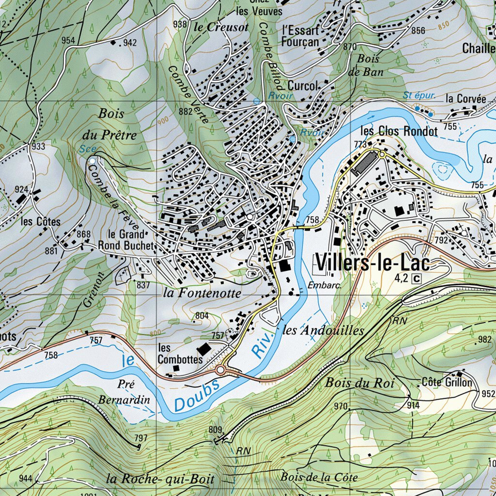 Bieler See, 1:25,000 Map by SwissTopo | Avenza Maps