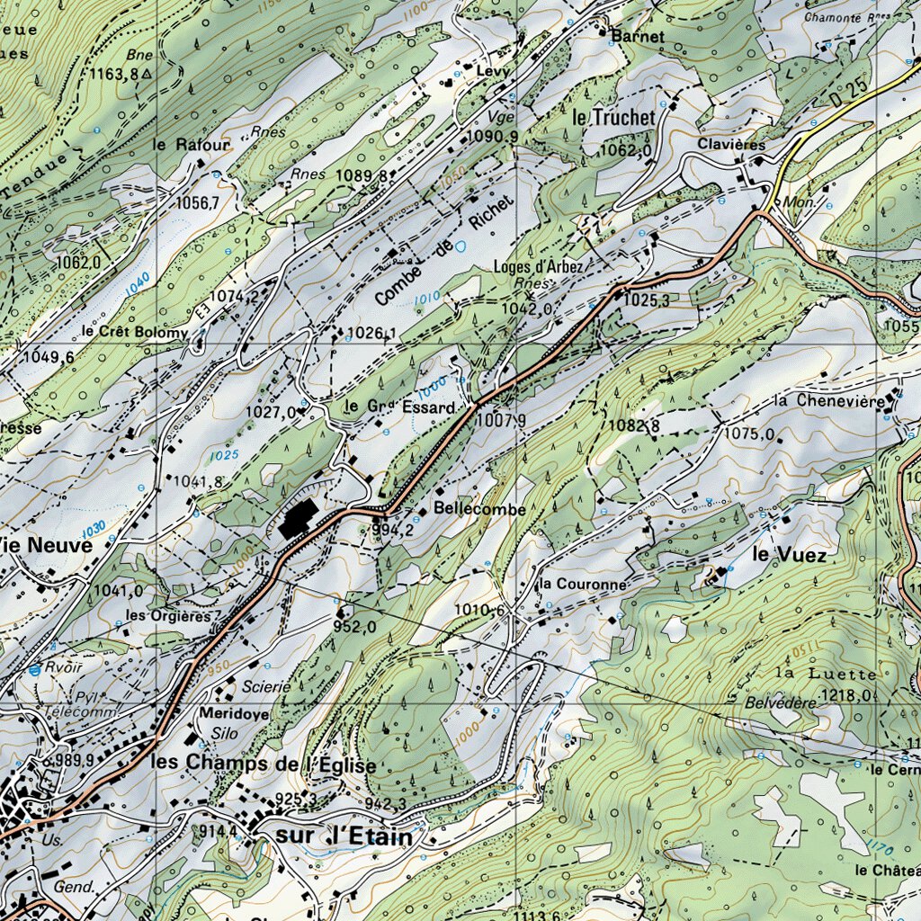 Bivio, 1:25,000 Map by SwissTopo | Avenza Maps