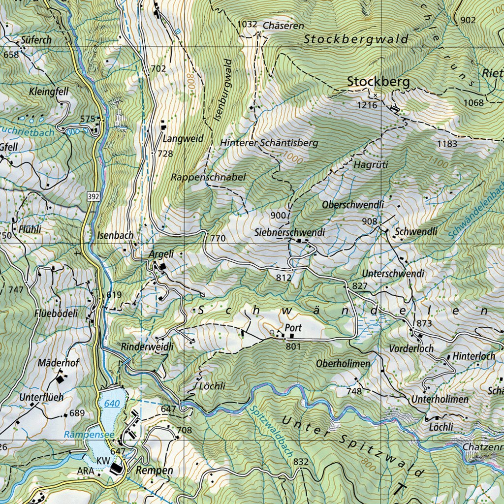Buchs, 1:25,000 Map by SwissTopo | Avenza Maps