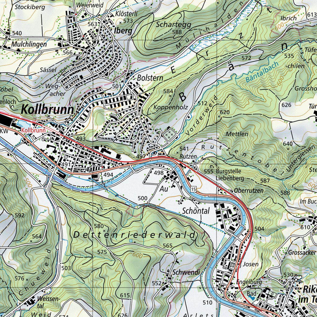Bülach, 1:25,000 Map by SwissTopo | Avenza Maps