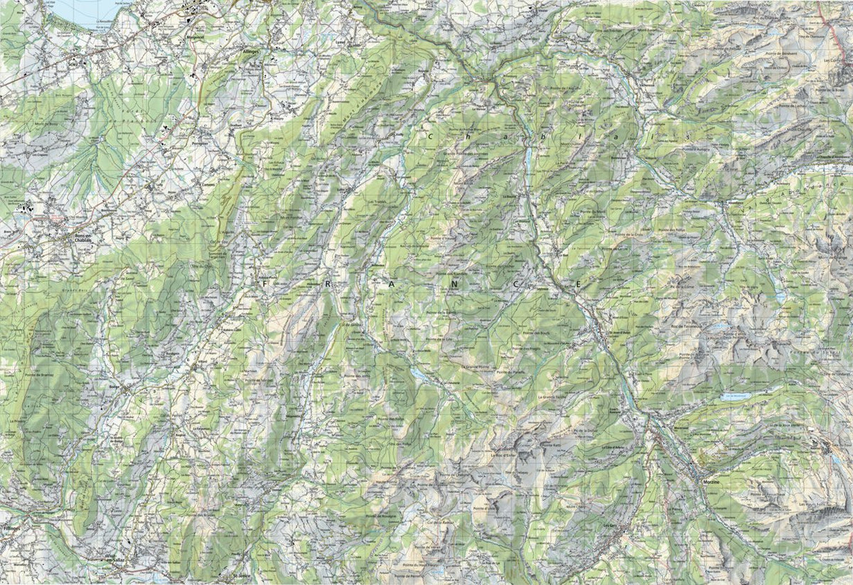 Chablais, 1:50,000 Map by SwissTopo | Avenza Maps