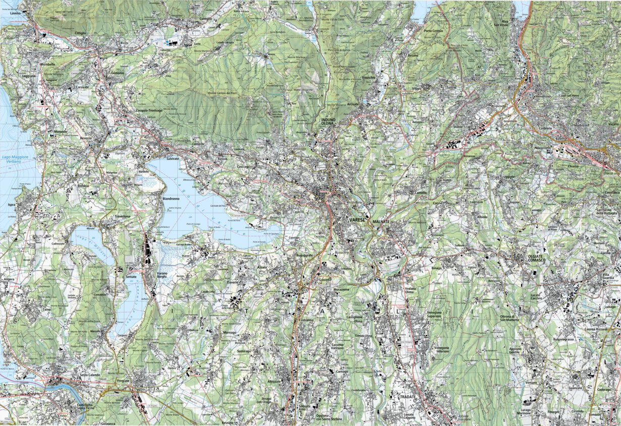 Chiasso, 1:50,000 Map by SwissTopo | Avenza Maps